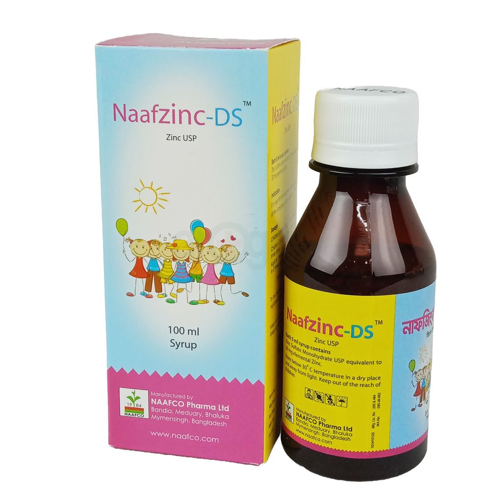 Naafzinc-DS 20mg/5ml Syrup - Arogga Online Pharmacy