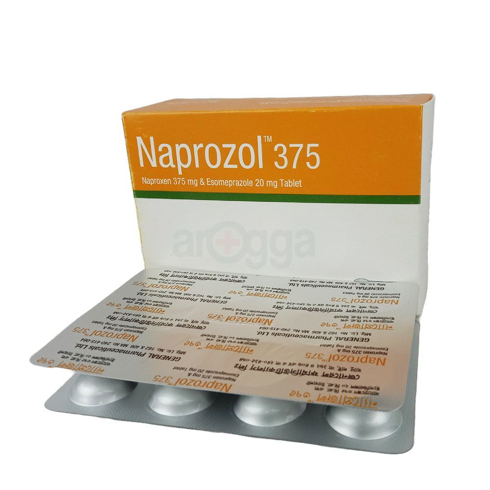 Naprozol 375mg+20mg Tablet - Arogga Online Pharmacy
