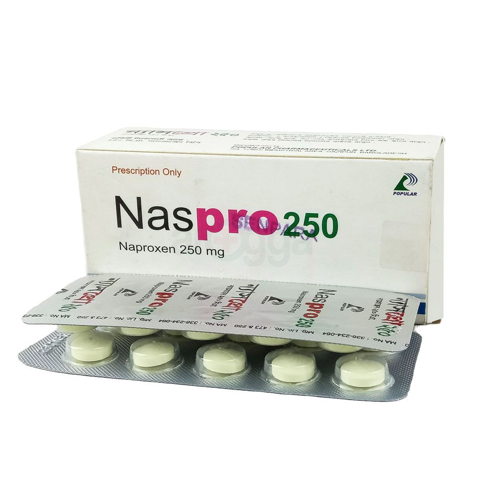 Naspro 250mg Tablet - Arogga Online Pharmacy