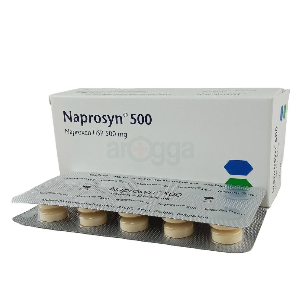 Naprosyn 500mg Tablet - Arogga Online Pharmacy