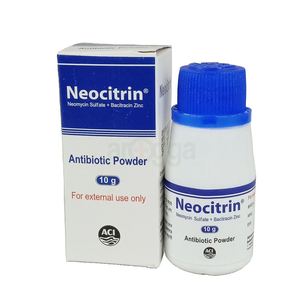 Neocitrin 250IU+5mg/gm Powder - Arogga Online Pharmacy