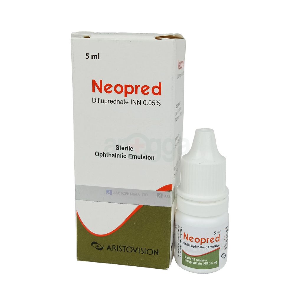 Neopred 0.05gm/100ml Eye Solution - Arogga Online Pharmacy