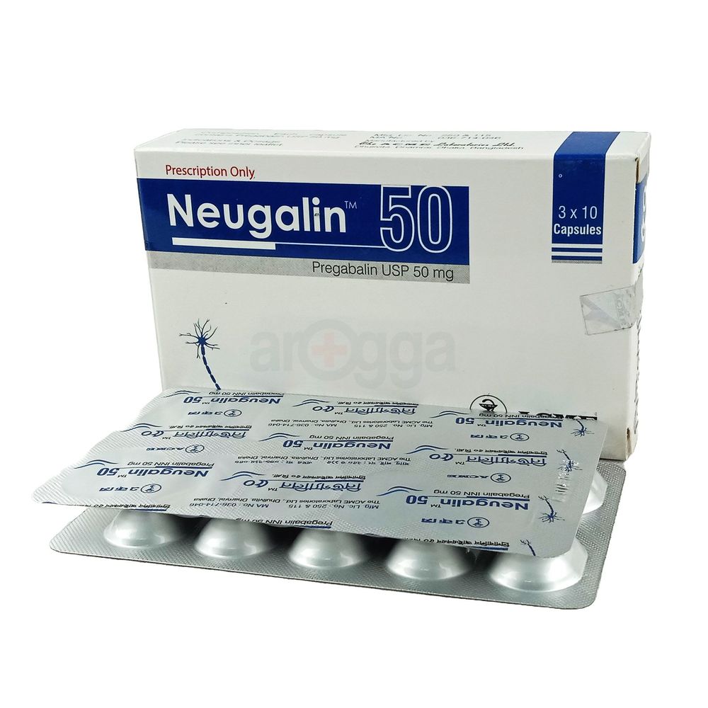 Neugalin 50mg Capsule - Arogga Online Pharmacy