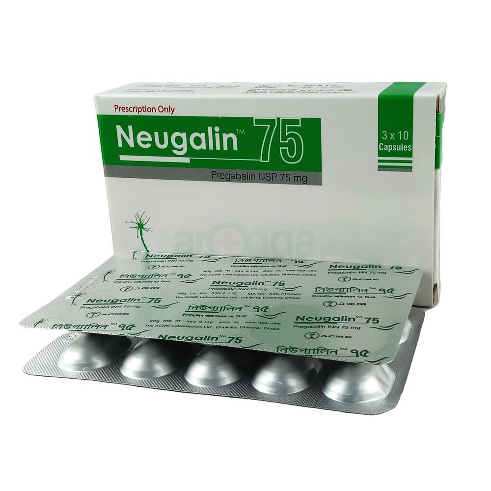 Neugalin 75mg Capsule - Arogga Online Pharmacy