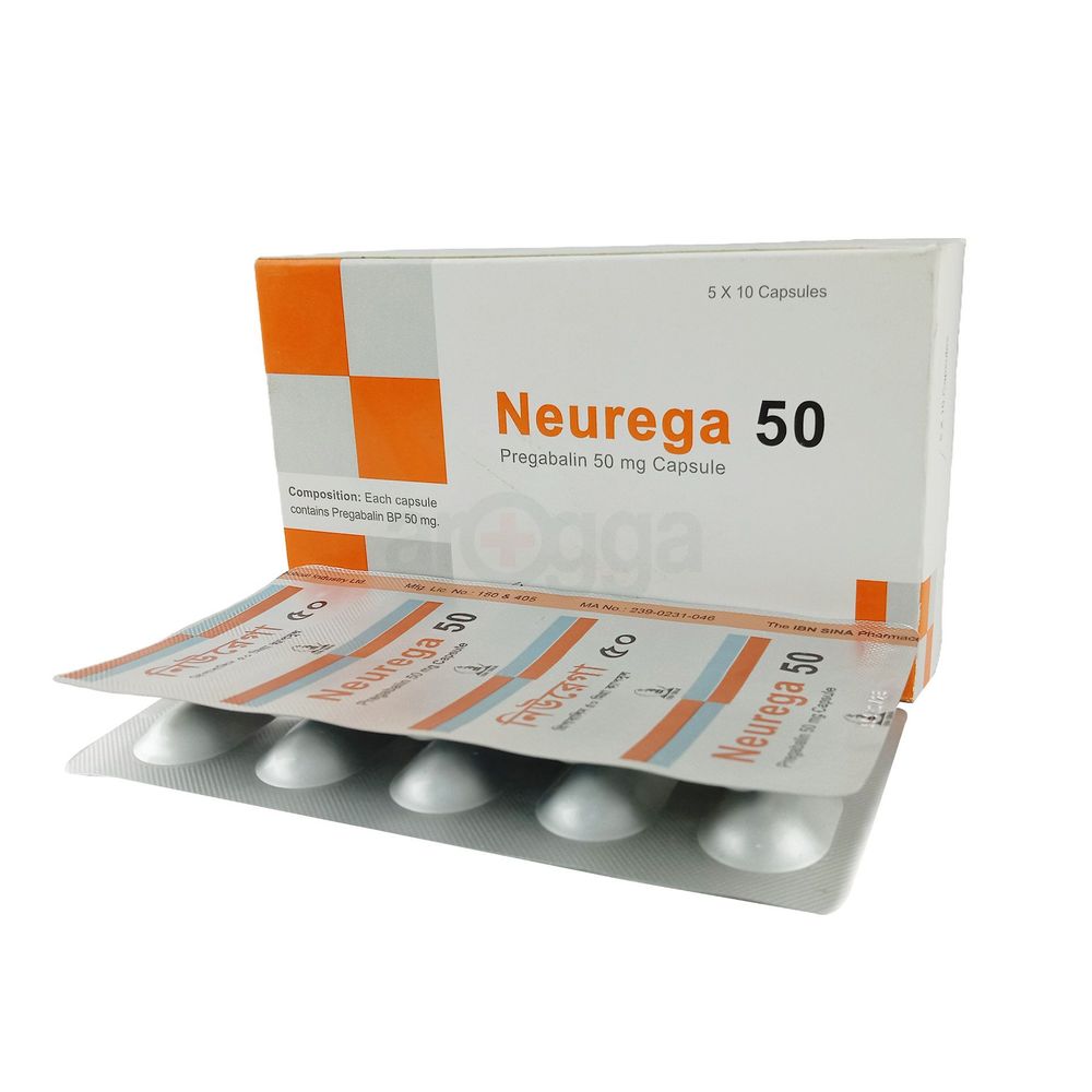 Neurega 50mg Capsule - Arogga Online Pharmacy