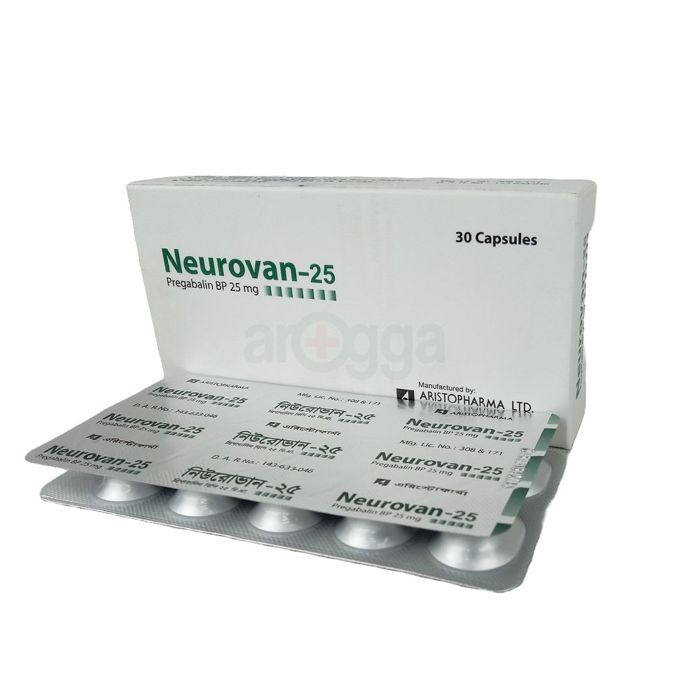 Neurovan 25mg Capsule - Arogga Online Pharmacy