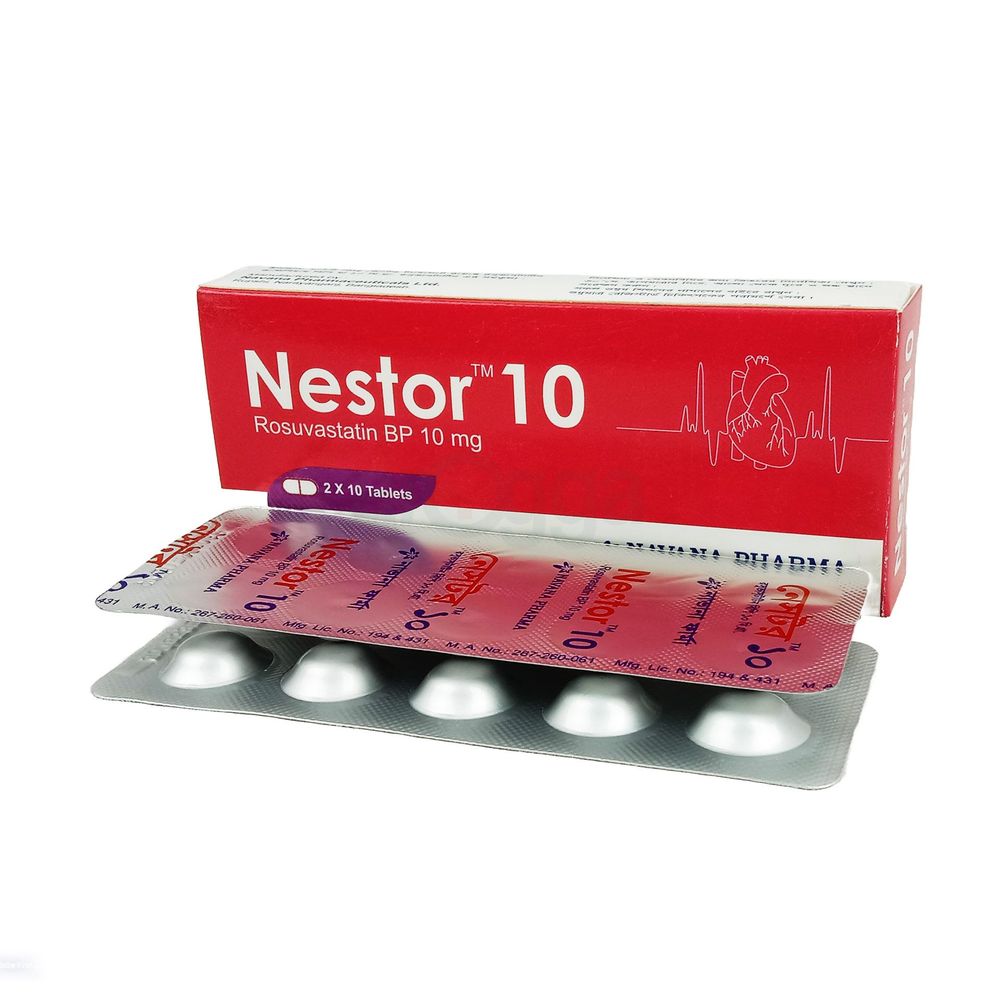 Nestor 10mg Tablet - Arogga Online Pharmacy