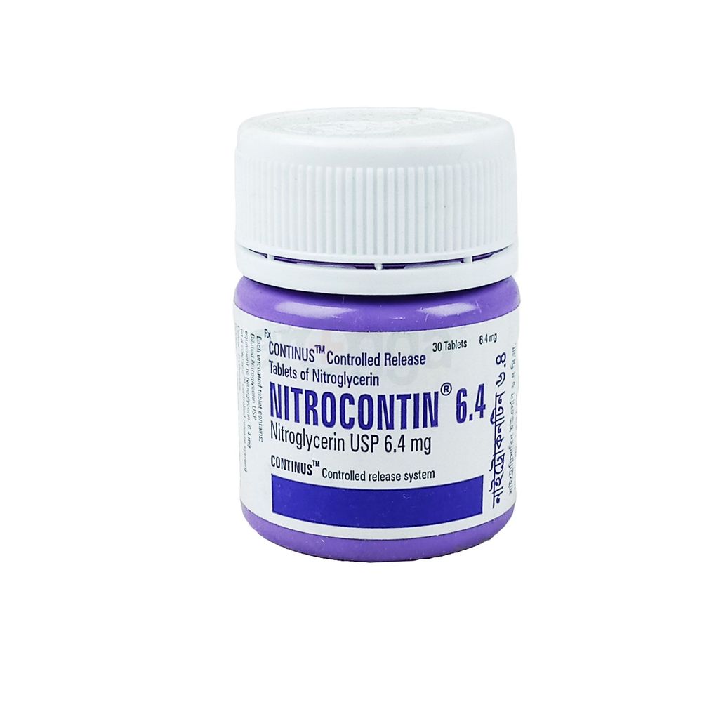 Nitrocontin 6.4 6.4mg Tablet - Arogga Online Pharmacy