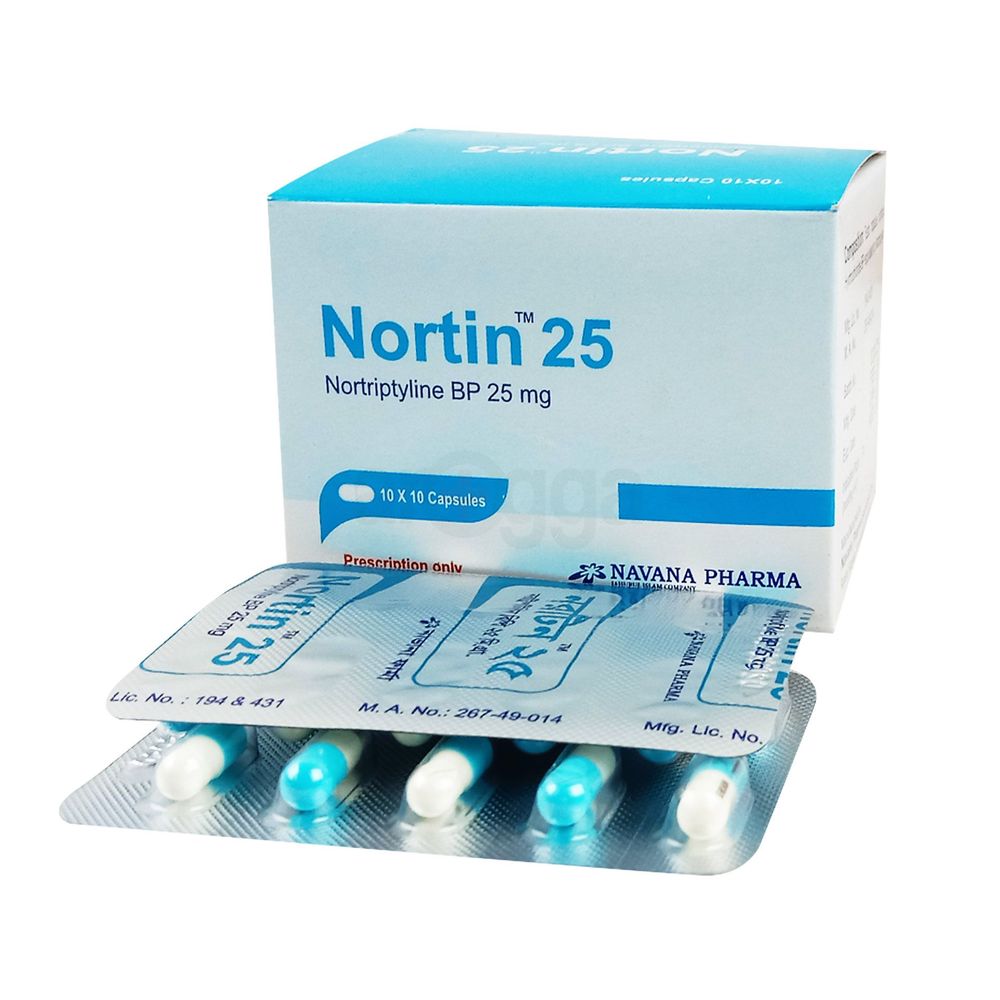 Nortin 25mg Capsule - Arogga Online Pharmacy
