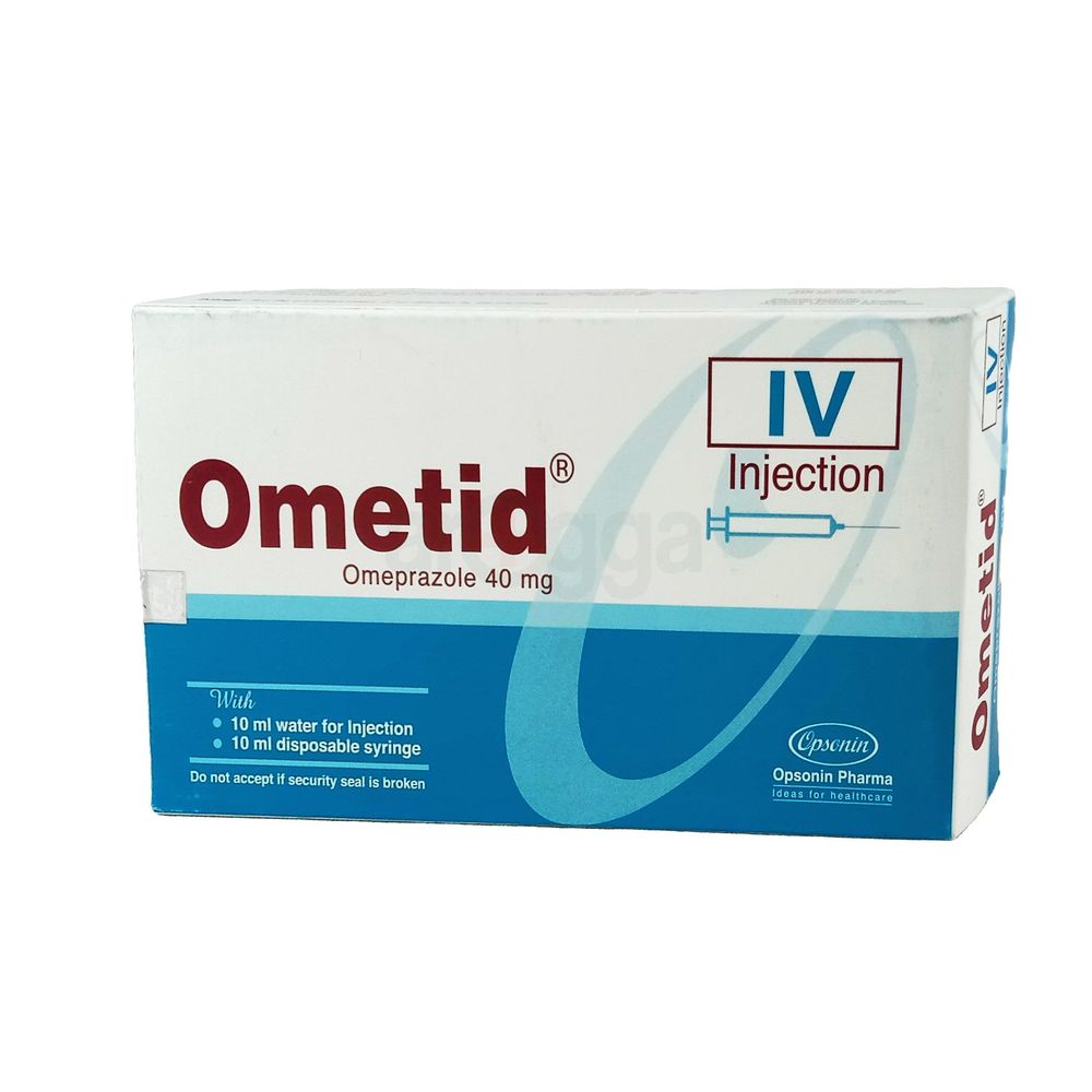 Ometid 40 IV 40mg/vial Injection - Arogga Online Pharmacy