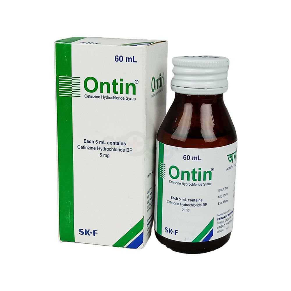 Ontin 5mg/5ml Syrup - Arogga Online Pharmacy