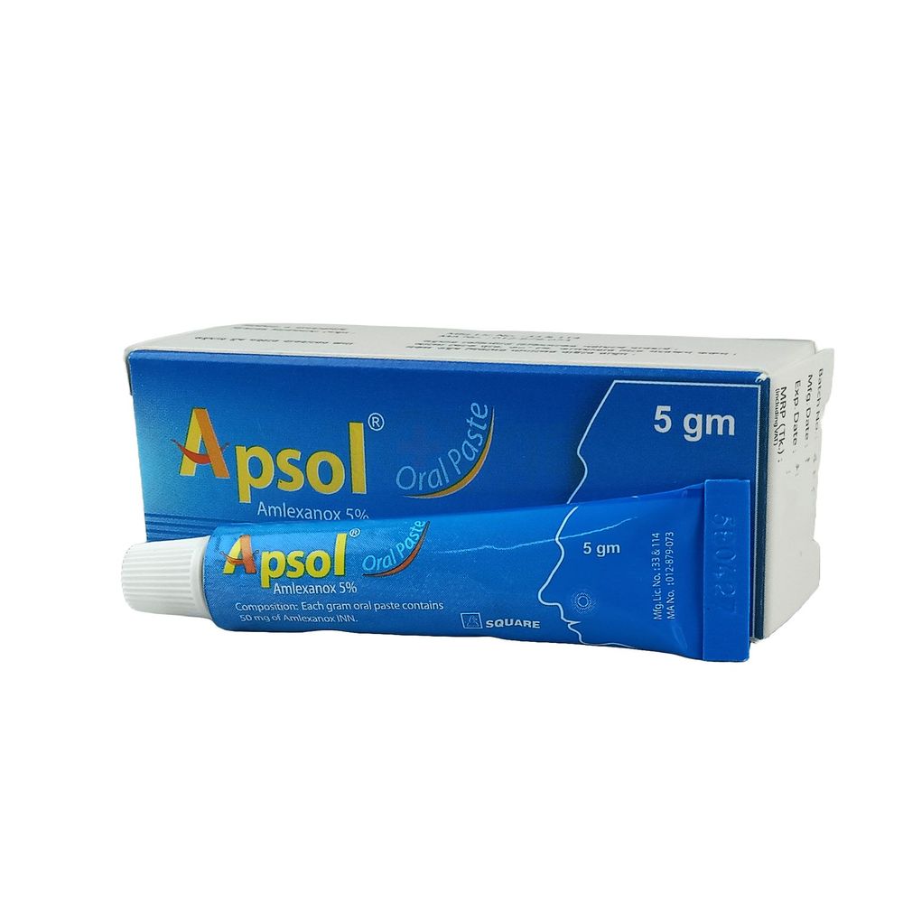 Apsol Paste 5% Oral Paste - Arogga Online Pharmacy
