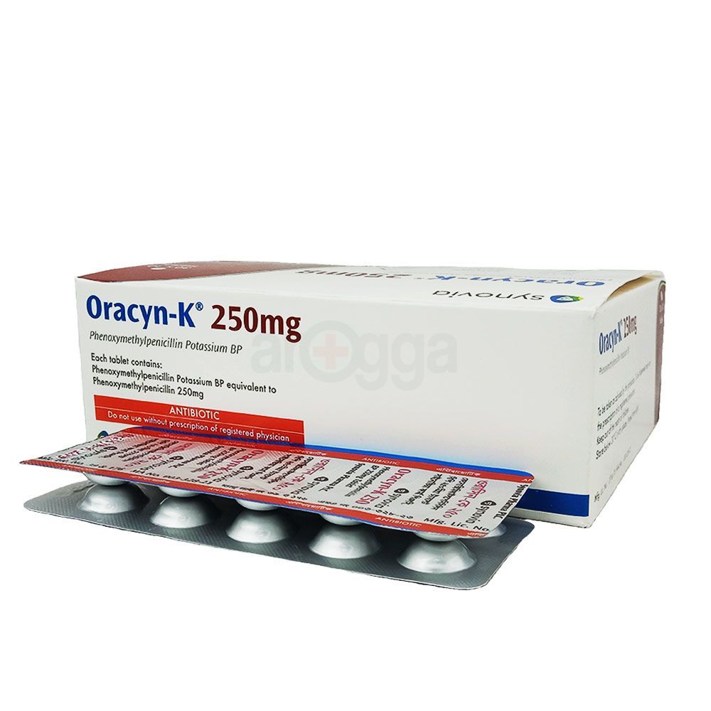 Oracyn K 250mg Tablet - Arogga Online Pharmacy