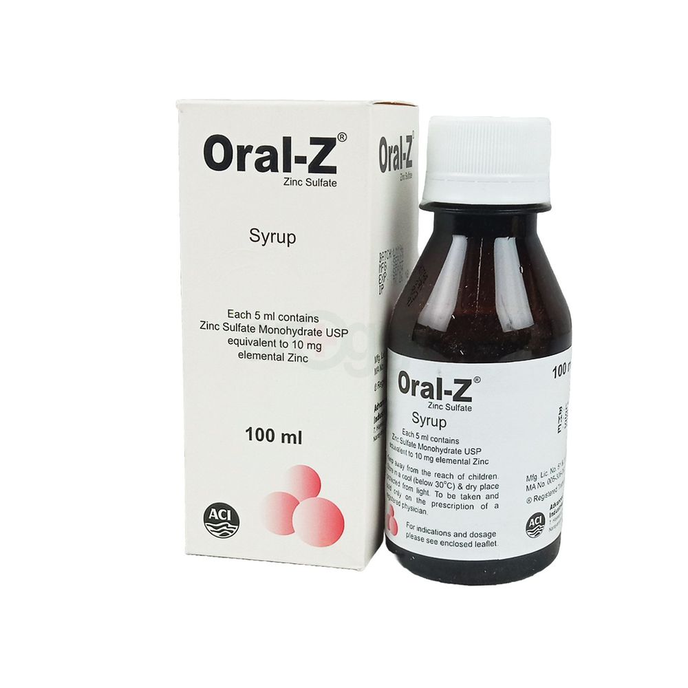 Oral-Z 10mg/5ml Syrup - Arogga Online Pharmacy