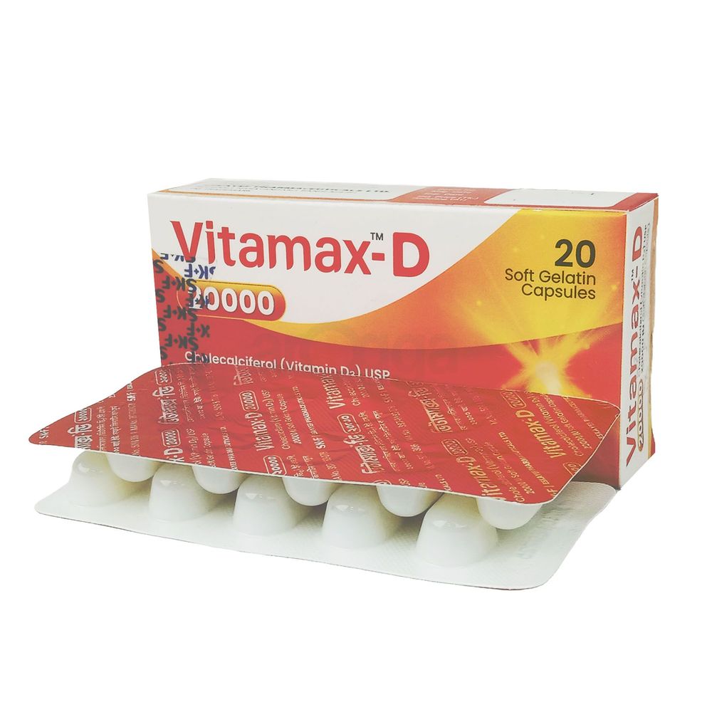 Vitamax-D 20000 20000IU Capsule - Arogga Online Pharmacy