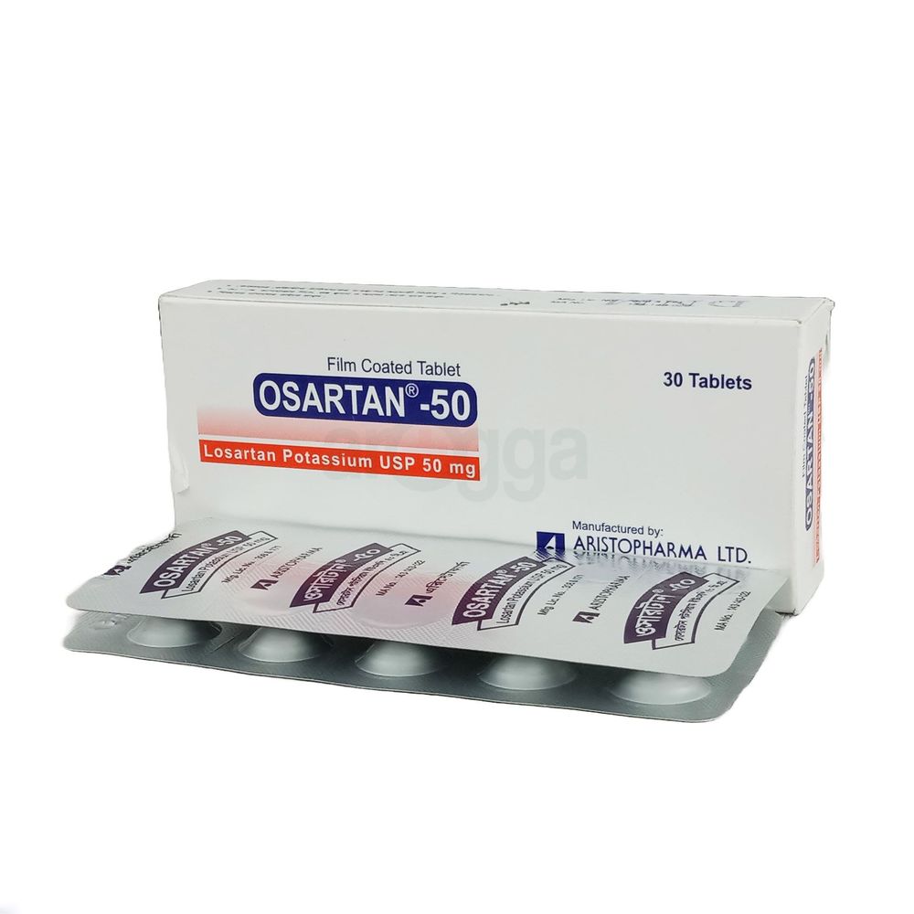 Osartan 50mg Tablet - Arogga Online Pharmacy