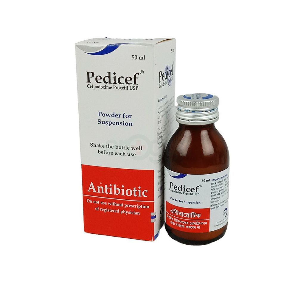 Pedicef 40mg/5ml Powder for Suspension - Arogga Online Pharmacy