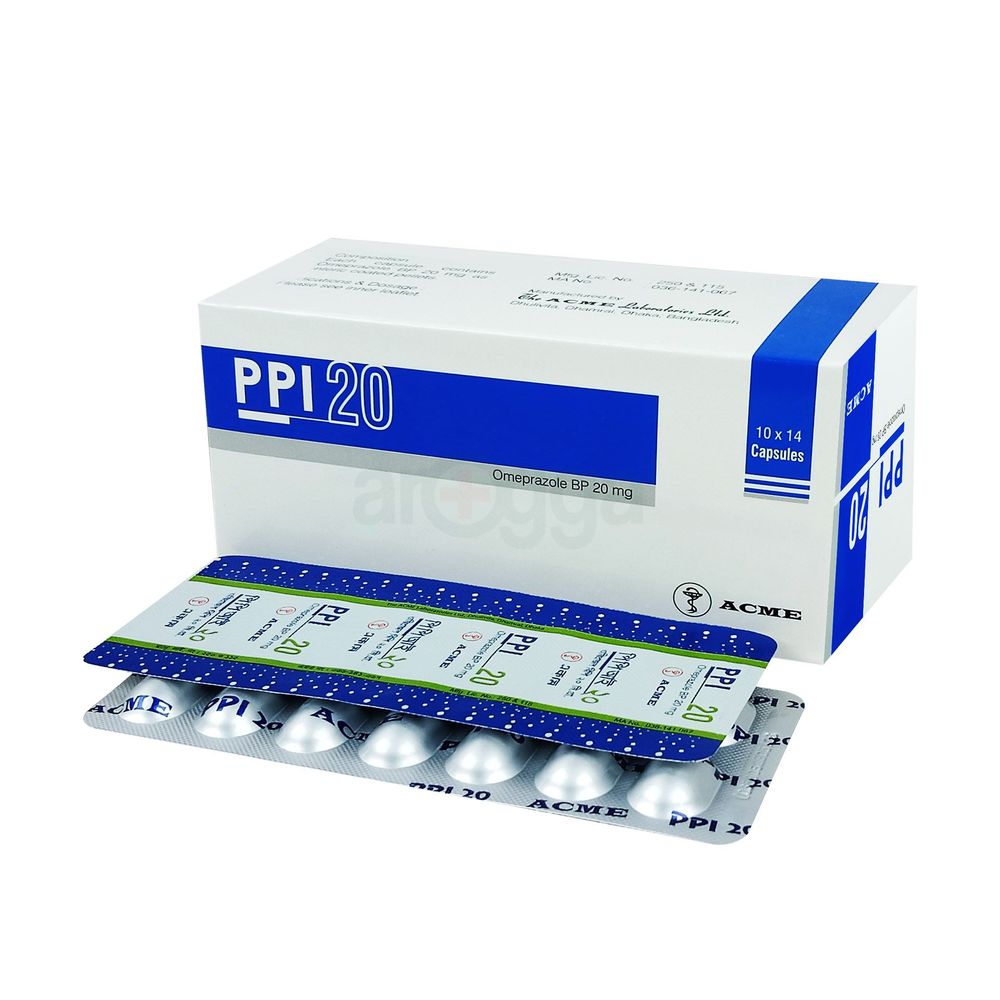 PPI 20mg Capsule - Arogga Online Pharmacy