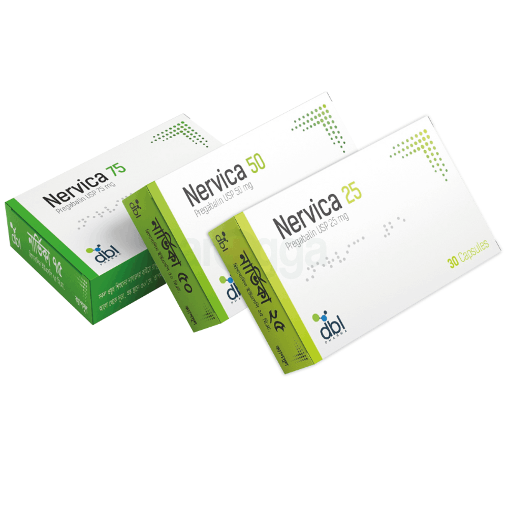 Nervica 50mg Capsule - Arogga Online Pharmacy