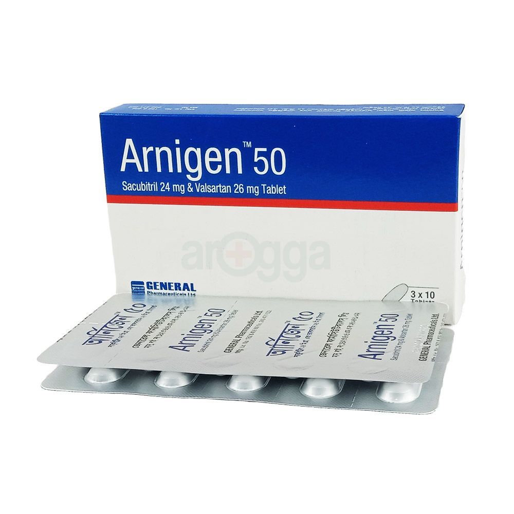 Arnigen 50 24mg+26mg Tablet - আর্নিজেন ২৪ মি.গ্রা.+ ২৬ মি.গ্রা ...