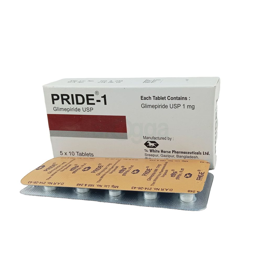Pride 1mg Tablet - Arogga Online Pharmacy