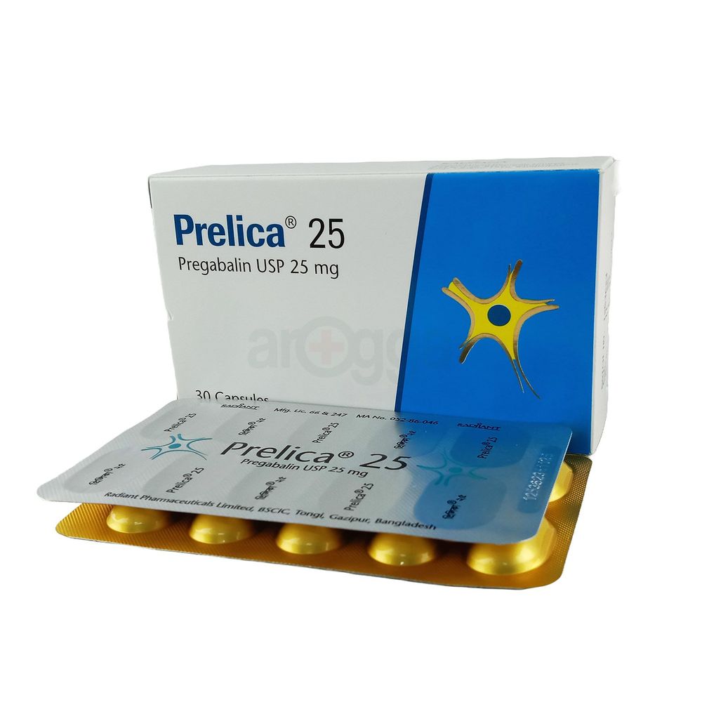 Prelica 25mg Capsule - Arogga Online Pharmacy