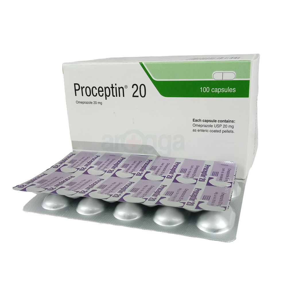 Proceptin 20mg Capsule - Arogga Online Pharmacy