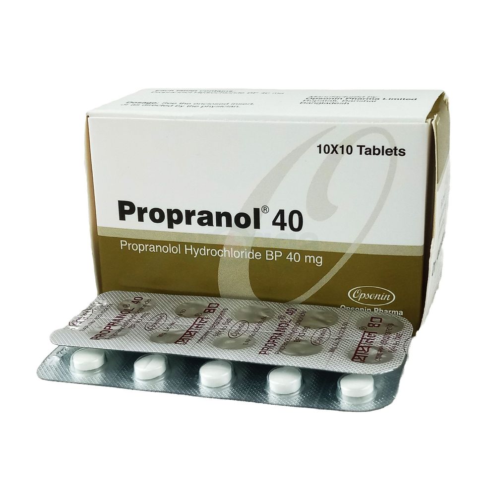 Propranol 40mg Tablet - Arogga Online Pharmacy