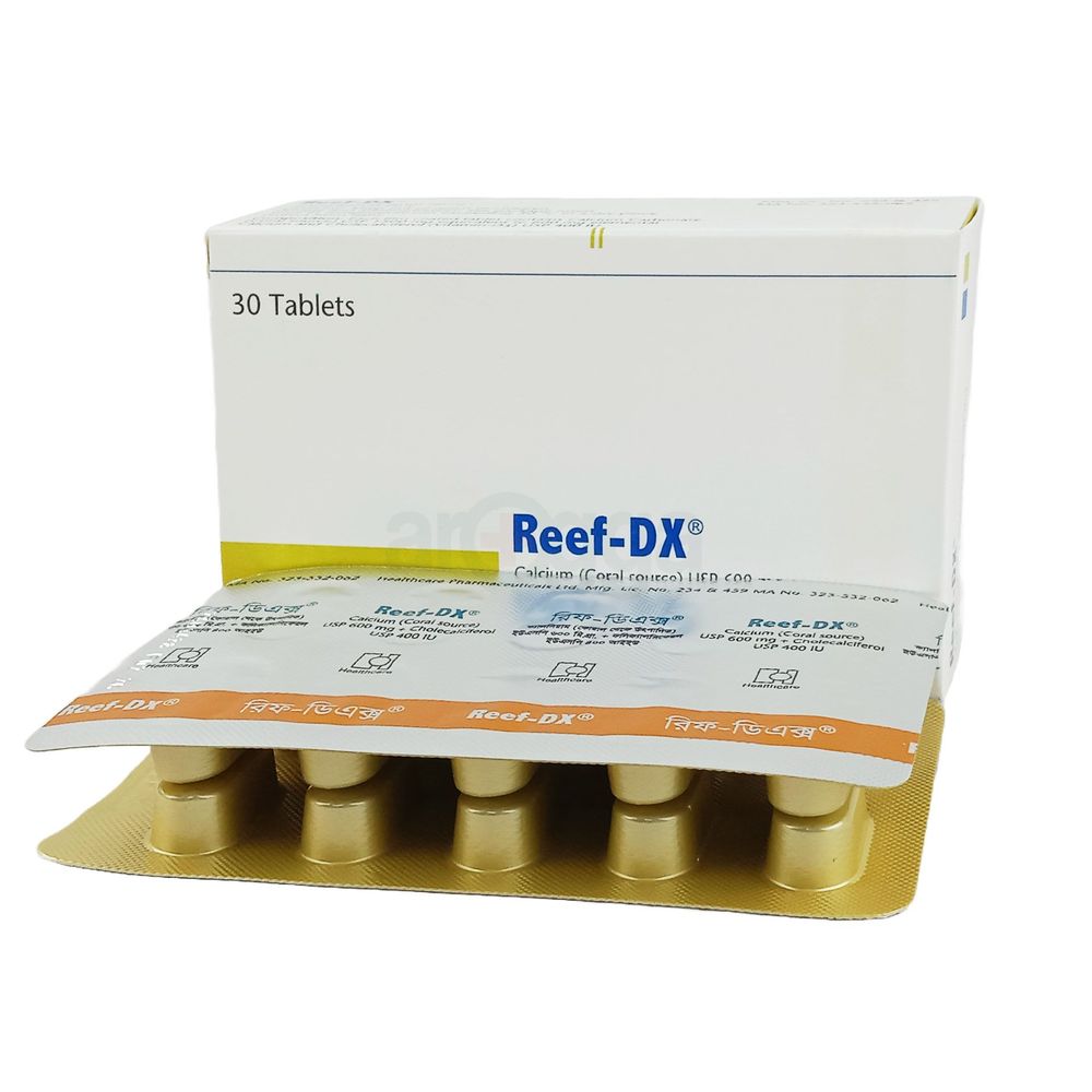 Reef-DX 600mg+400IU Tablet - Arogga Online Pharmacy