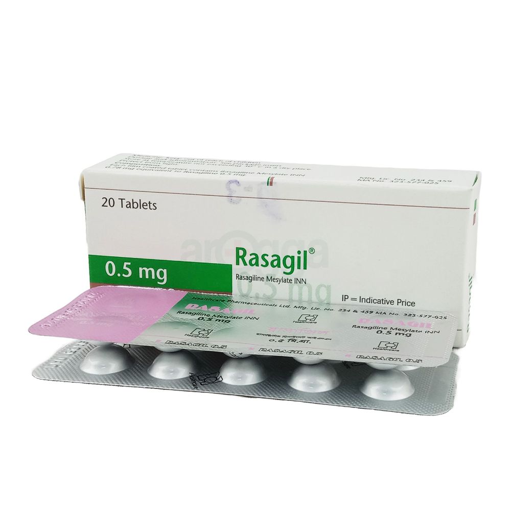 Rasagil 0.5 0.5mg Tablet - Arogga Online Pharmacy