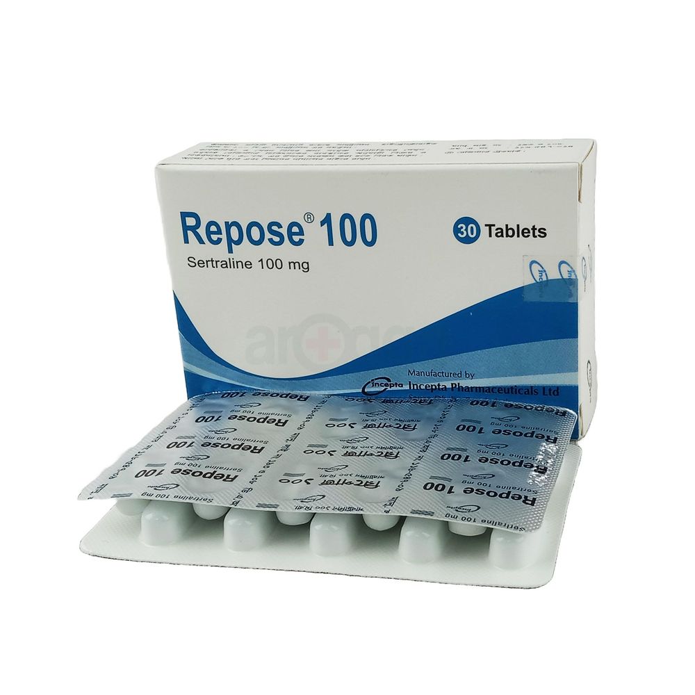 Repose 100mg Tablet - Arogga Online Pharmacy