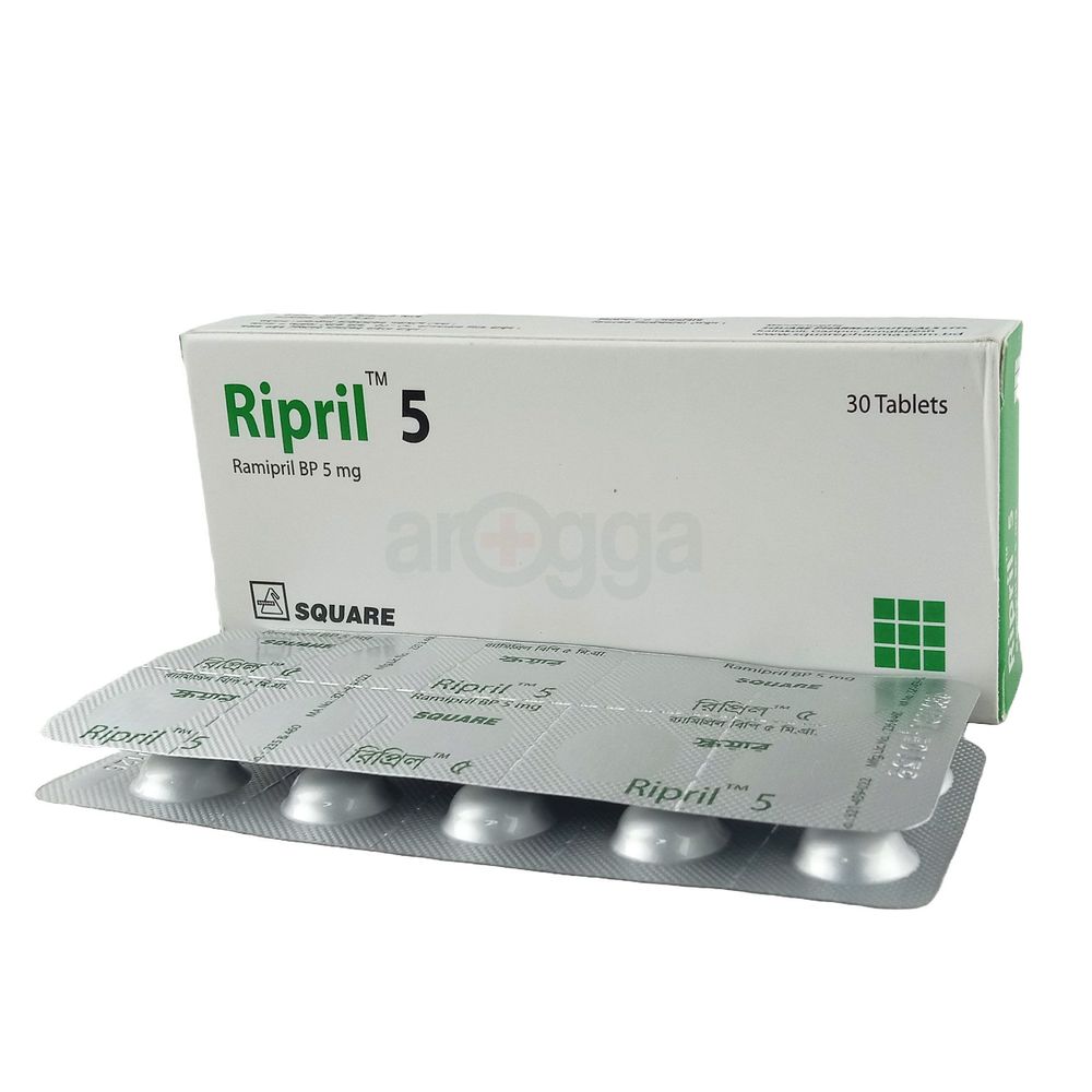 Ripril 5mg Tablet - Arogga Online Pharmacy