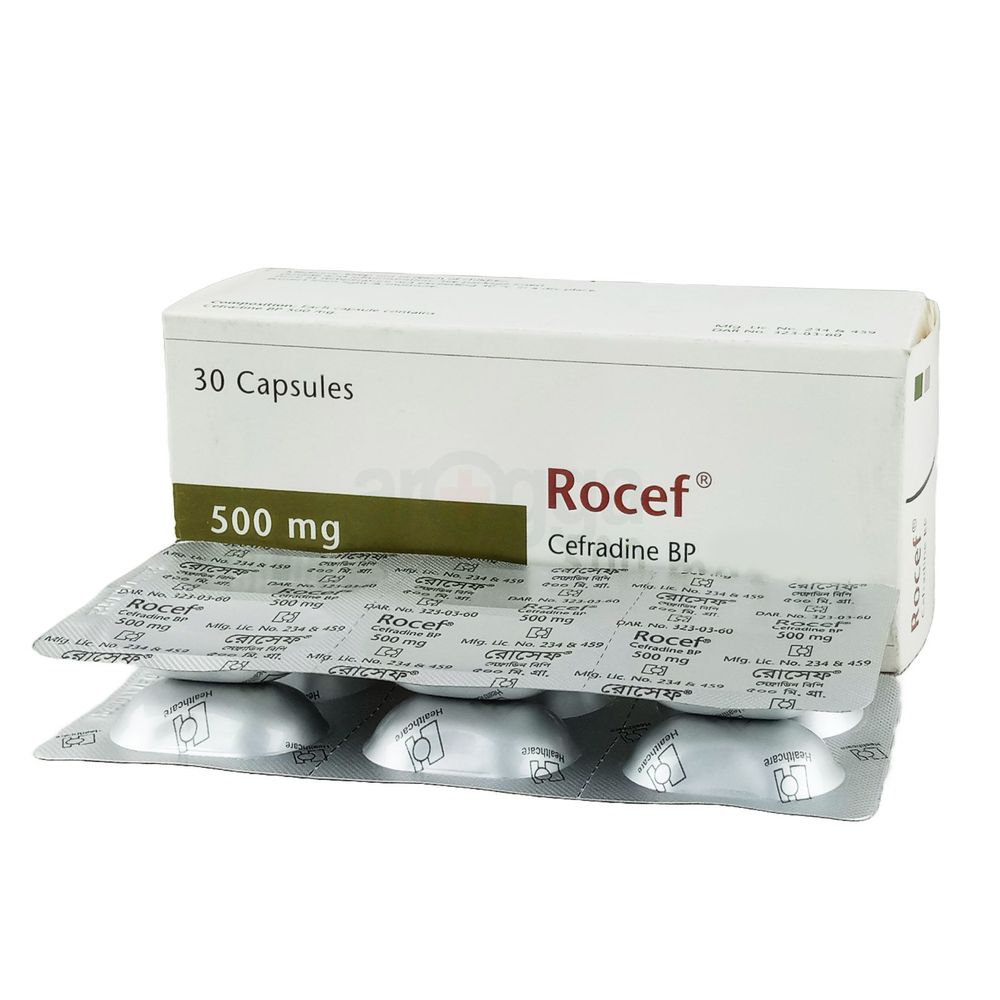 Rocef 500mg Capsule - Arogga Online Pharmacy