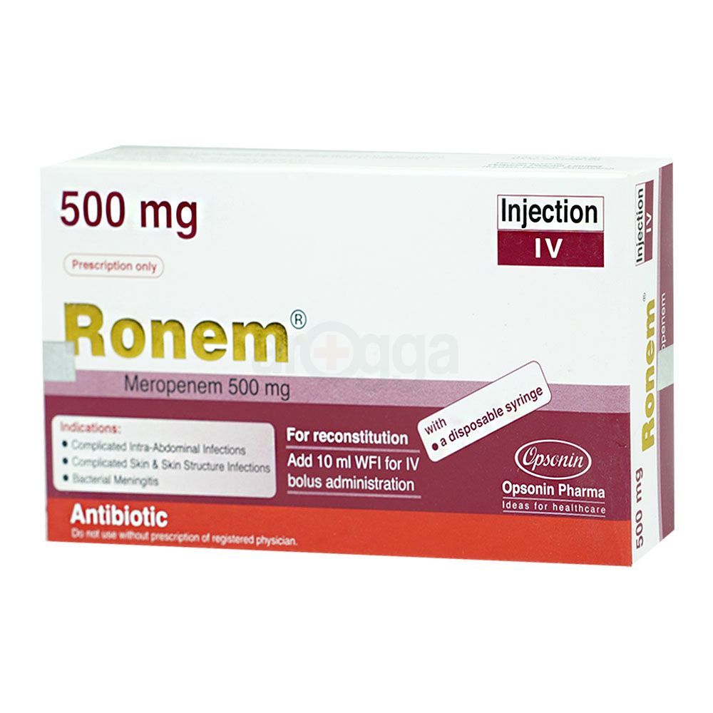 Ronem 500mg/vial Injection - Arogga Online Pharmacy