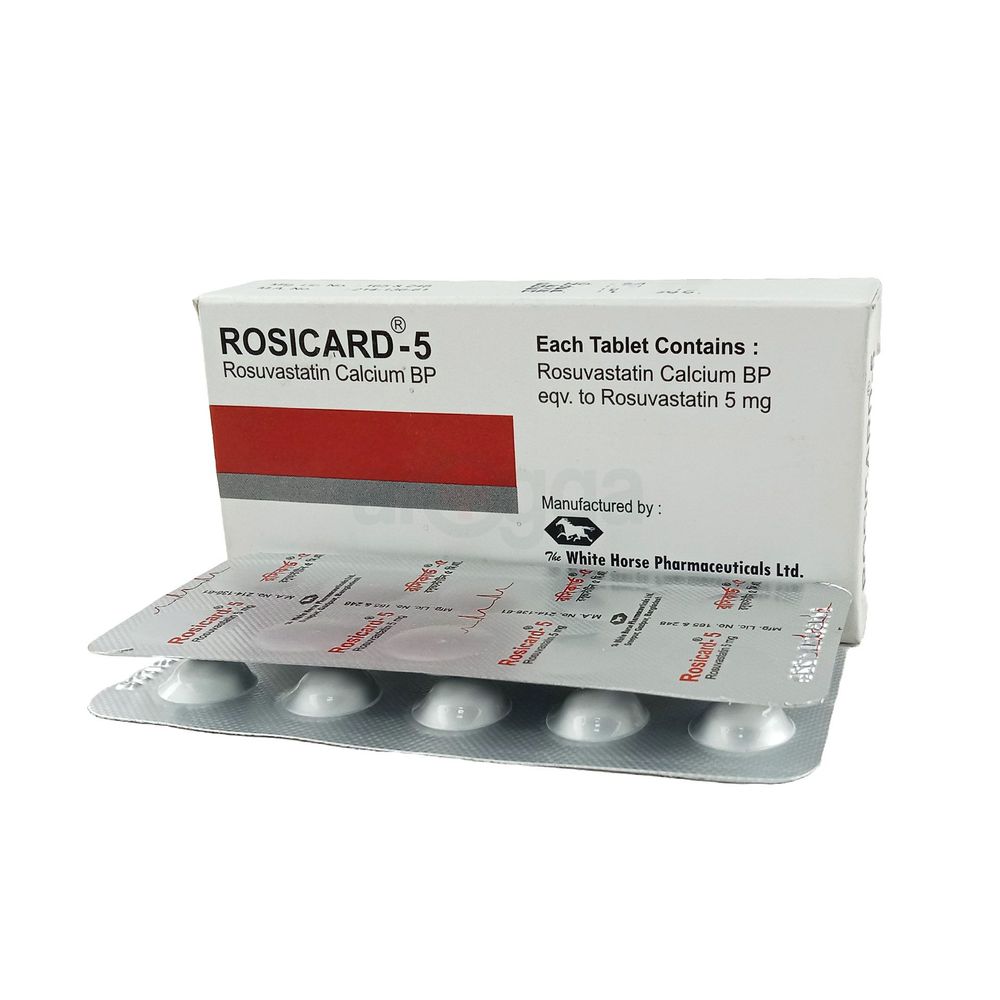 Rosicard 5mg Tablet - Arogga Online Pharmacy