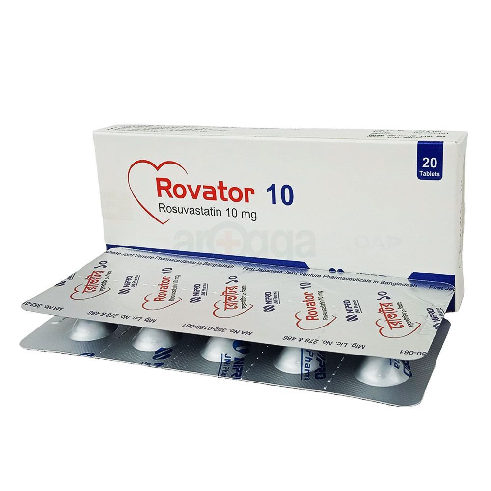 Rovator 10mg Tablet - Arogga Online Pharmacy