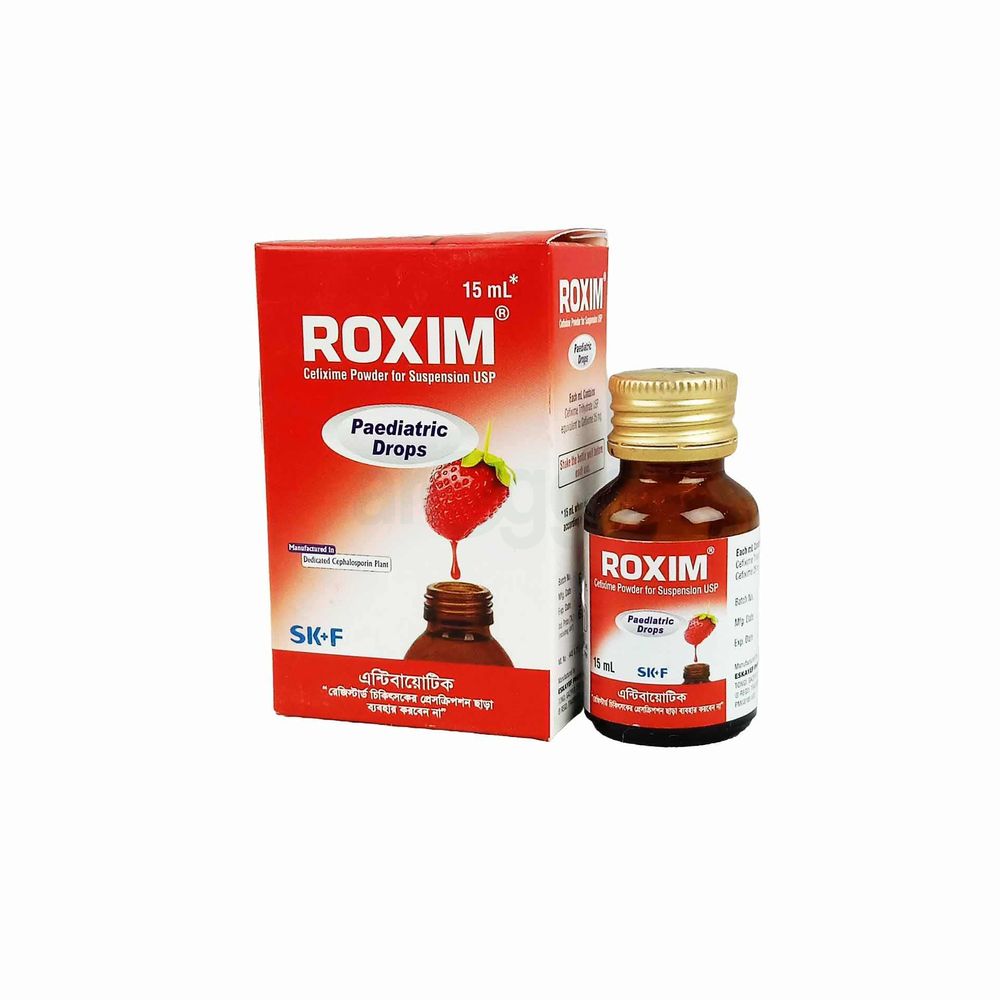 Roxim 15ml 125mg/5ml Pediatric Drops - Arogga Online Pharmacy