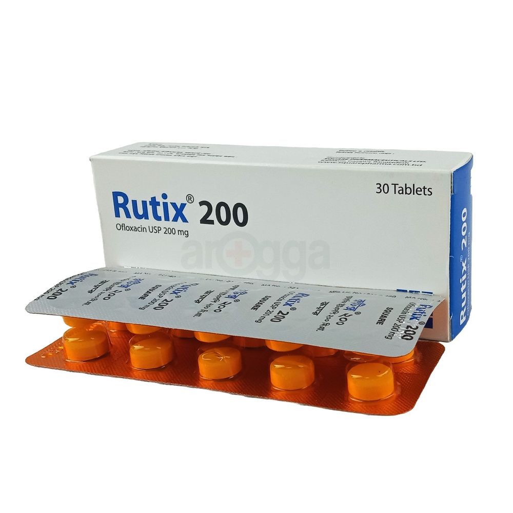 Rutix 200mg Tablet - Arogga Online Pharmacy