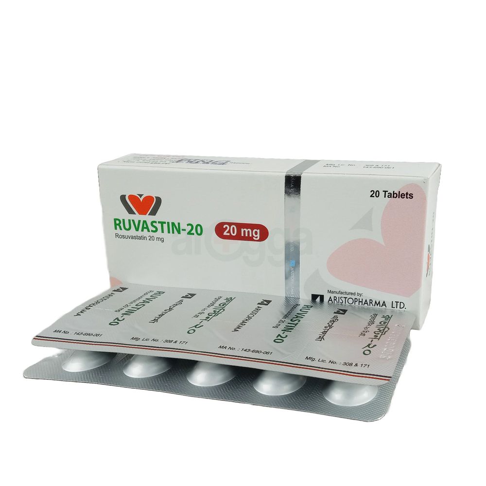 Ruvastin 20mg Tablet - Arogga Online Pharmacy
