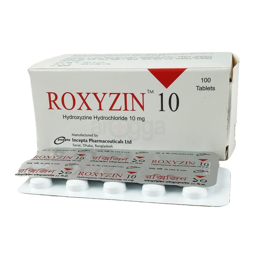 Roxyzin 10mg Tablet - Arogga Online Pharmacy