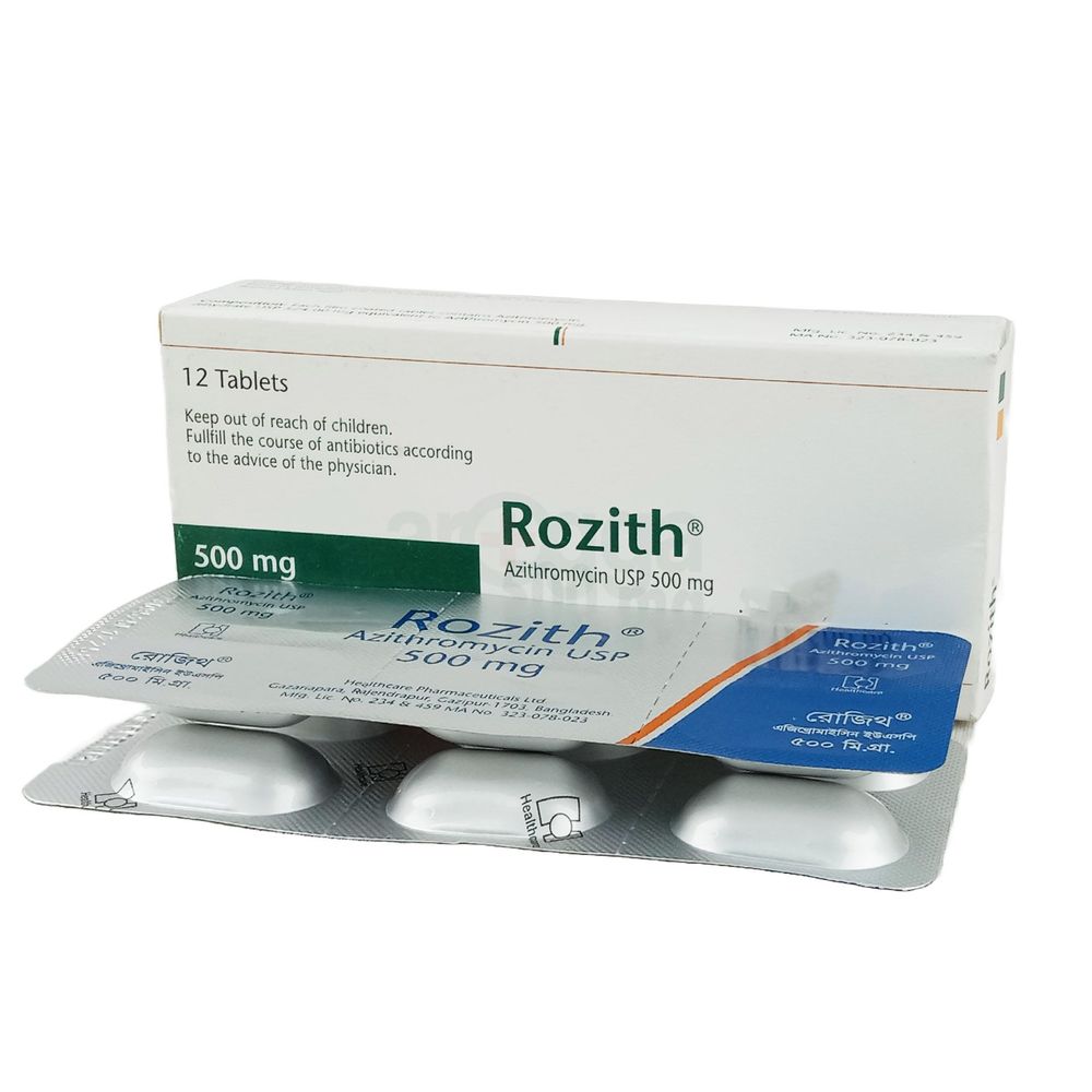 Rozith 500mg Tablet - Arogga Online Pharmacy