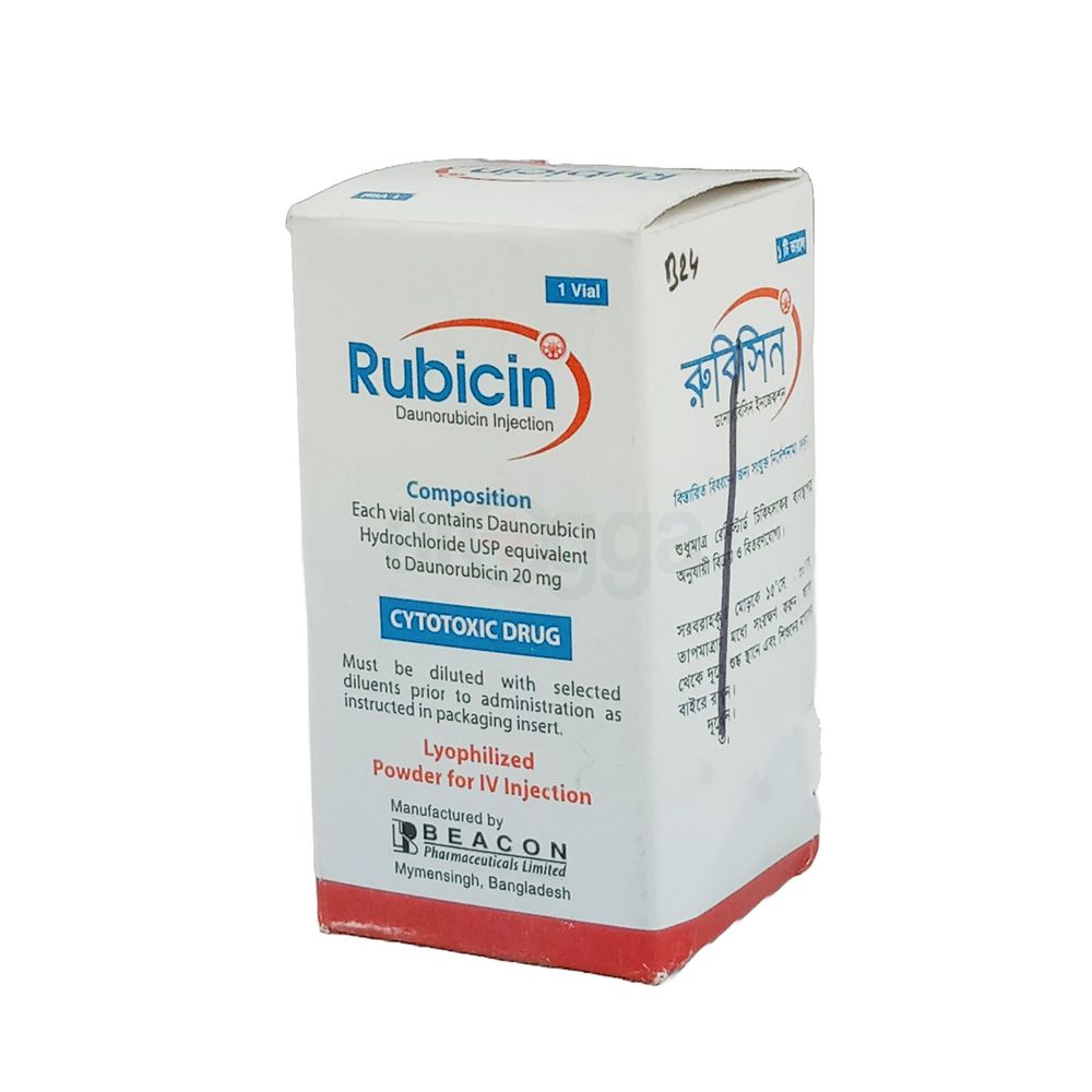 Rubicin 20mg/4ml Injection - Arogga Online Pharmacy