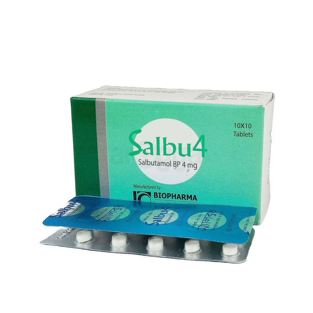 Salbu 4mg Tablet - Arogga Online Pharmacy