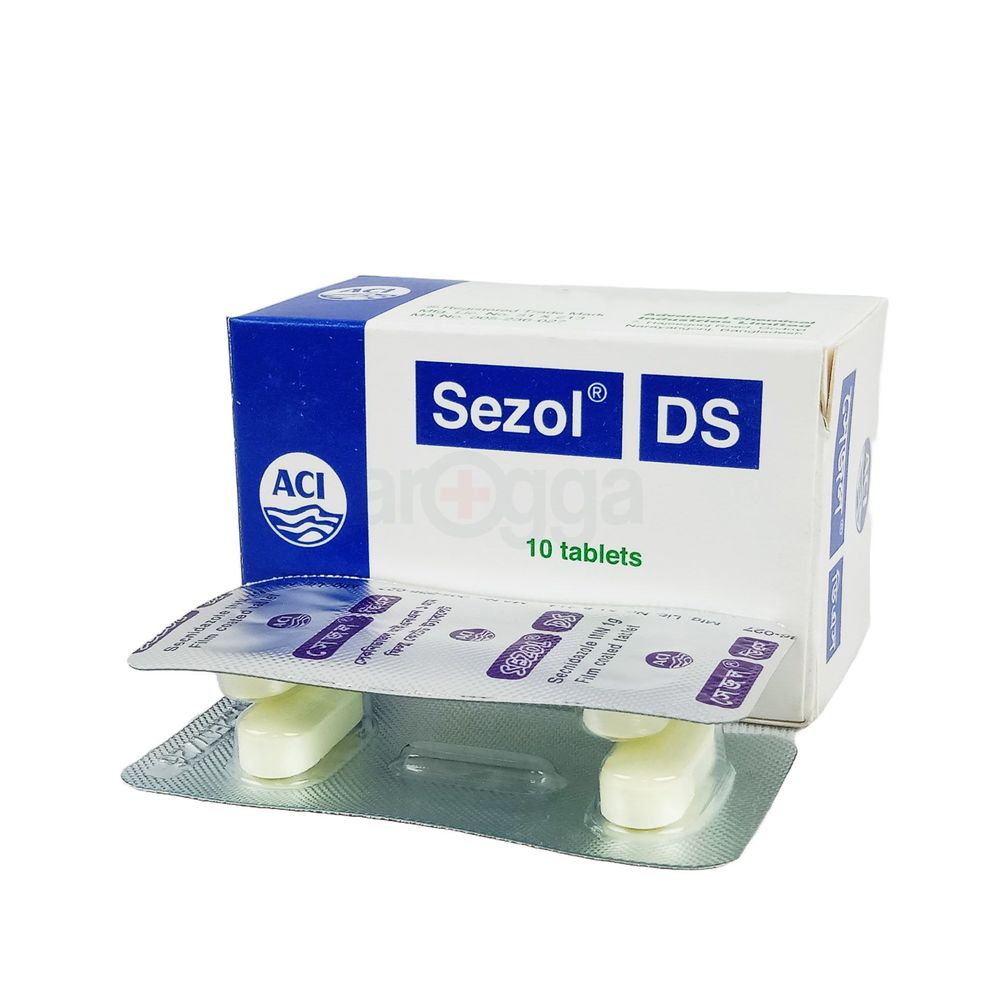Sezol DS 1gm Tablet - Arogga Online Pharmacy