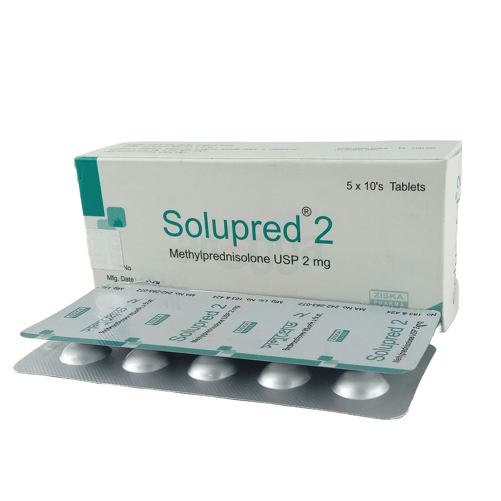 Solupred 2mg Tablet - Arogga Online Pharmacy