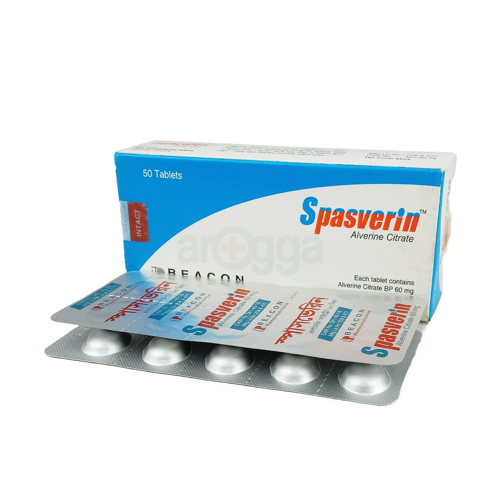 Spasverin 60mg Tablet - Arogga Online Pharmacy