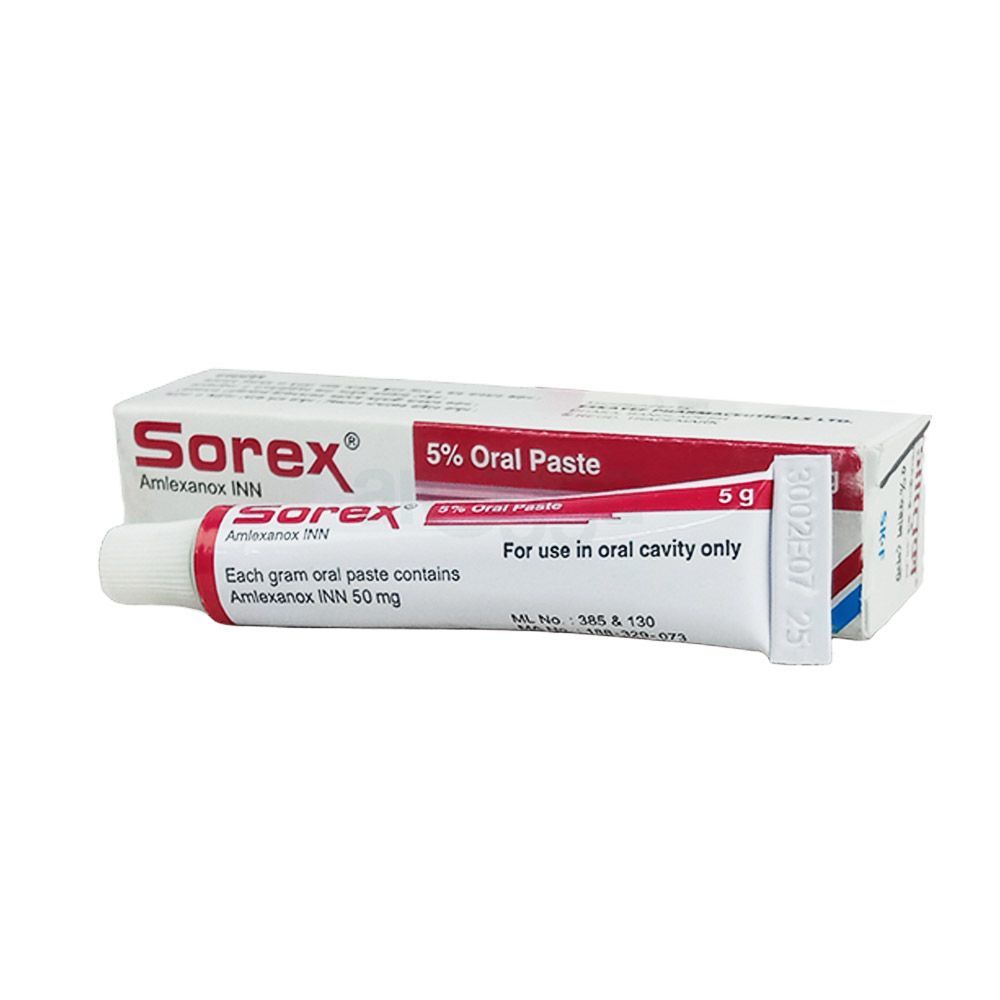 Sorex 5% Oral Paste - Arogga Online Pharmacy