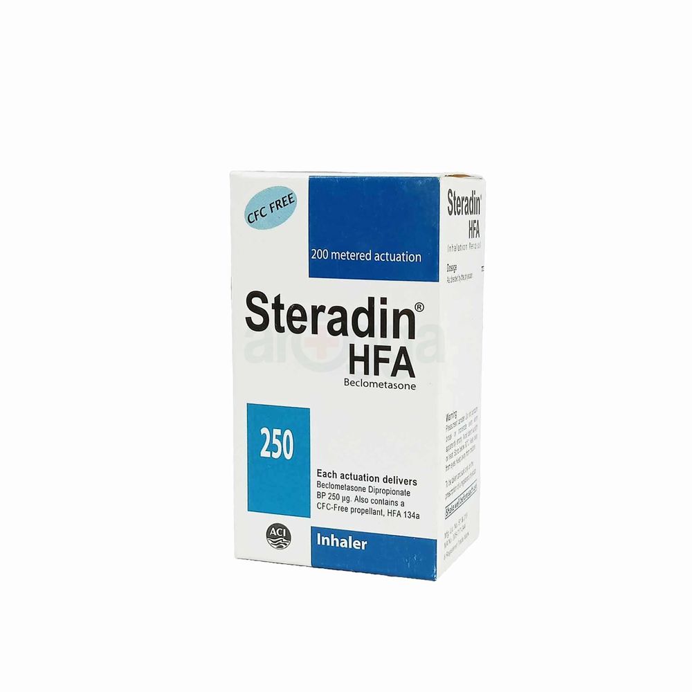 Steradin 250 HFA 250mcg/puff Inhaler - Arogga Online Pharmacy