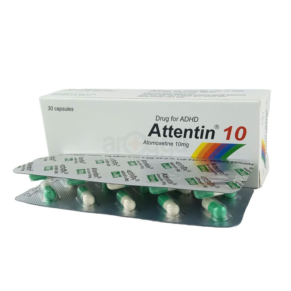 Attentin 10mg Capsule - এ্যাটেনটিন ১০ মি.গ্রা. ক্যাপসুল - Arogga Online ...