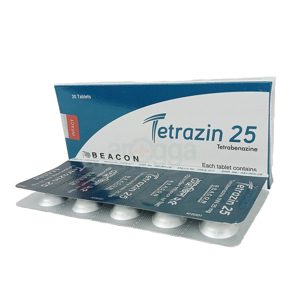 Tetrazin 25mg Tablet - Arogga Online Pharmacy